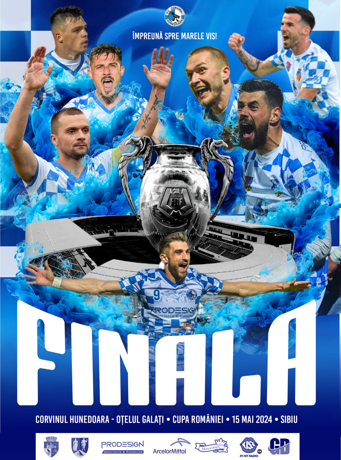 Second League Football Club Corvinul Hunedoara Wins Romania Cup ...